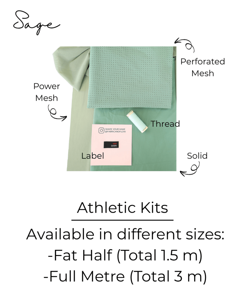Athletic Kit | Sage - Fabric + Flow – Fabric + Flow Textile Co.