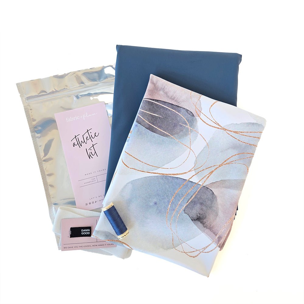 Athletic Print Kit | River Rocks + Shadow Blue - Fabric + Flow – Fabric ...