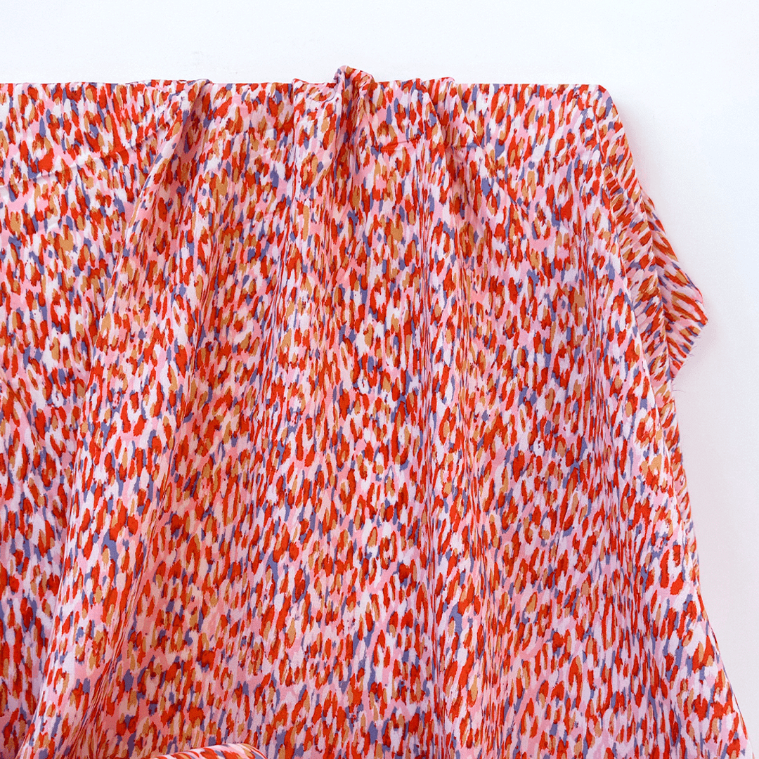 Woven | Viscose - Pink Static - Fabric + Flow – Fabric + Flow Textile Co.